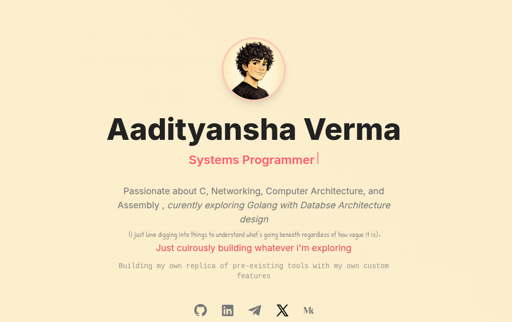 Aadityansha Verma | Backend Developer & Web Designer